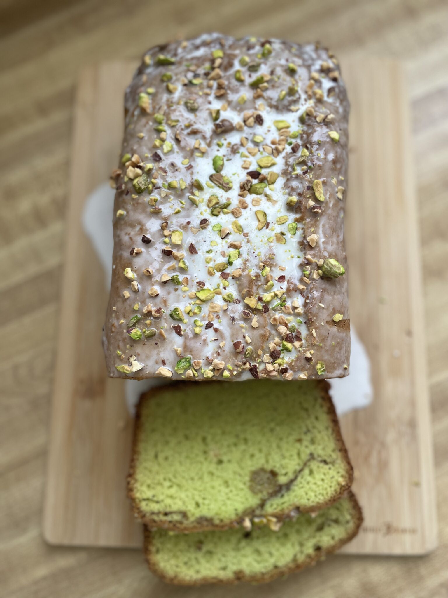 Pistachio Almond Loaf Cake Recipe - Stewart and Jasper Orchards