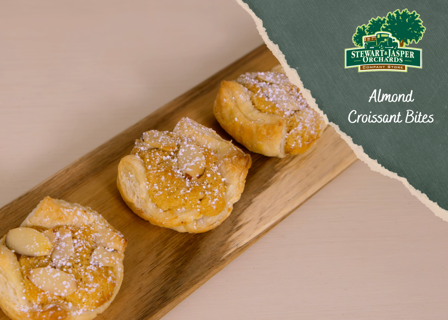 Almond Croissant Bites - Stewart and Jasper Orchards
